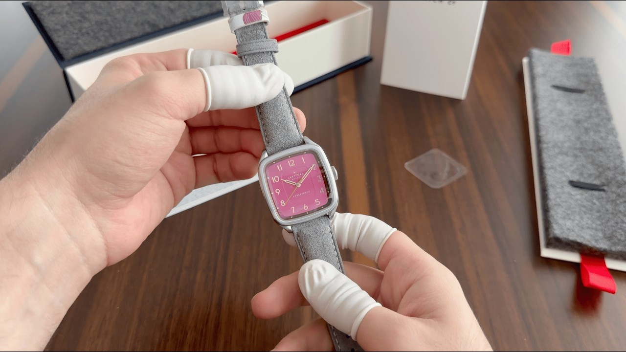 Trafford Crossroads Bauhinia Pink Dial Automatic Micro Brand Wrist ...