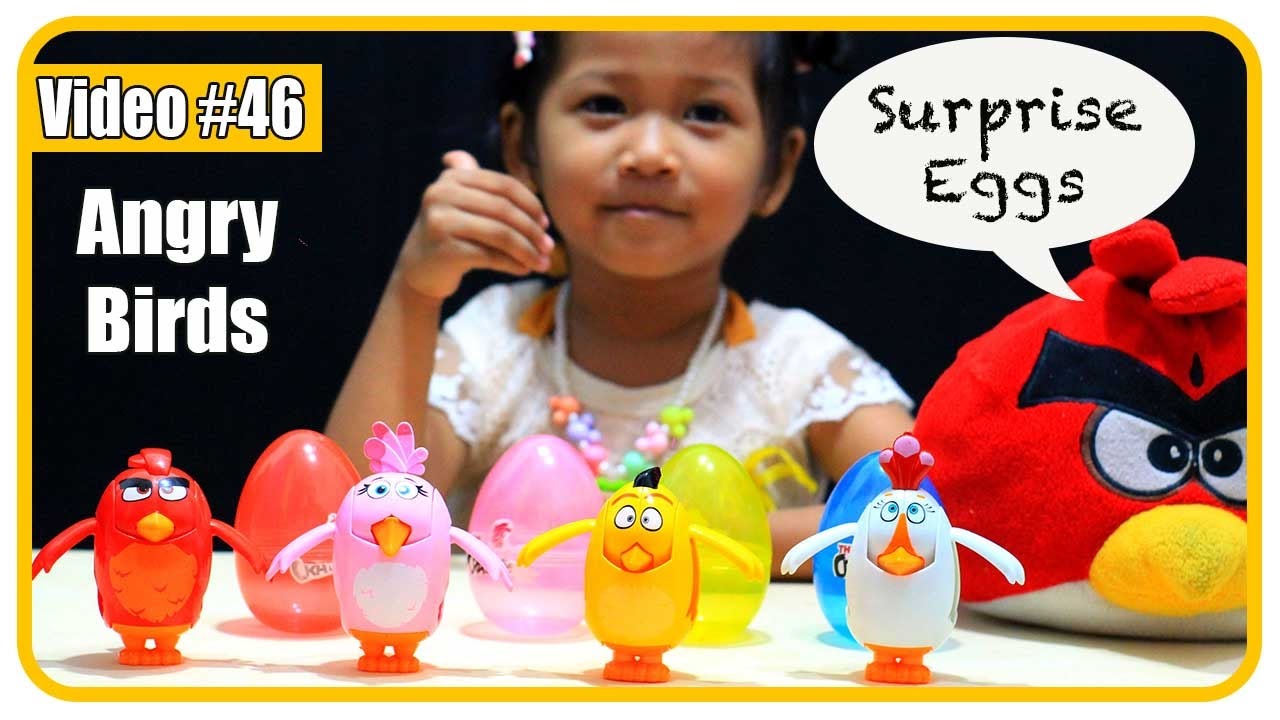 Mainan Surprise Egg Anak Indonesia 🎊 Telur Kejutan Angry Birds - YouTube