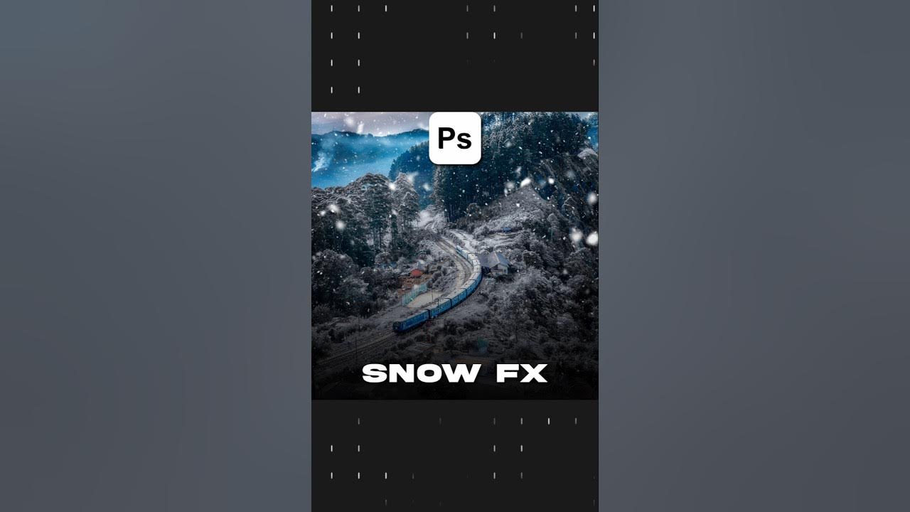 How to Add Snow Effect to Photos in Photoshop Tutorial #waqzite #photoshop #graphicdesign - YouTube