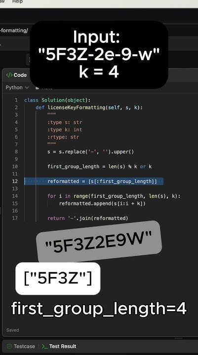 Leetcode 482 - License Key Formatting #coding #python #faang #programming #leetcode - YouTube