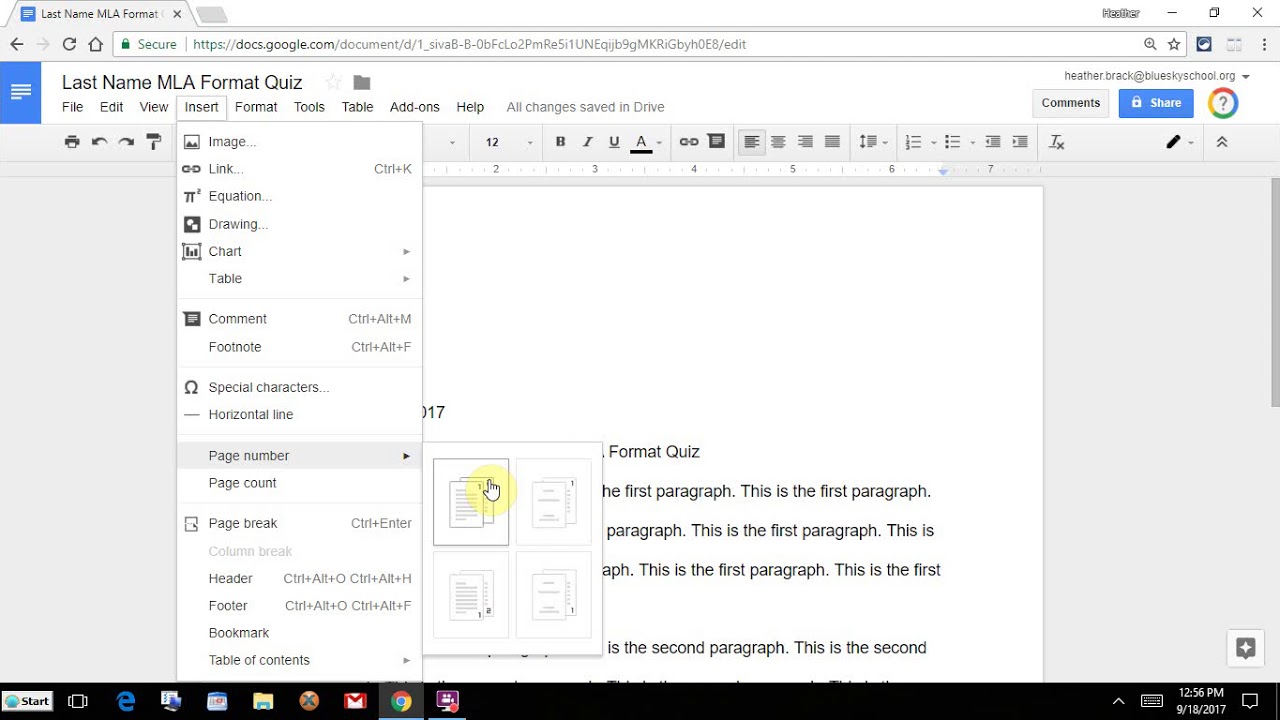 MLA format quiz - YouTube