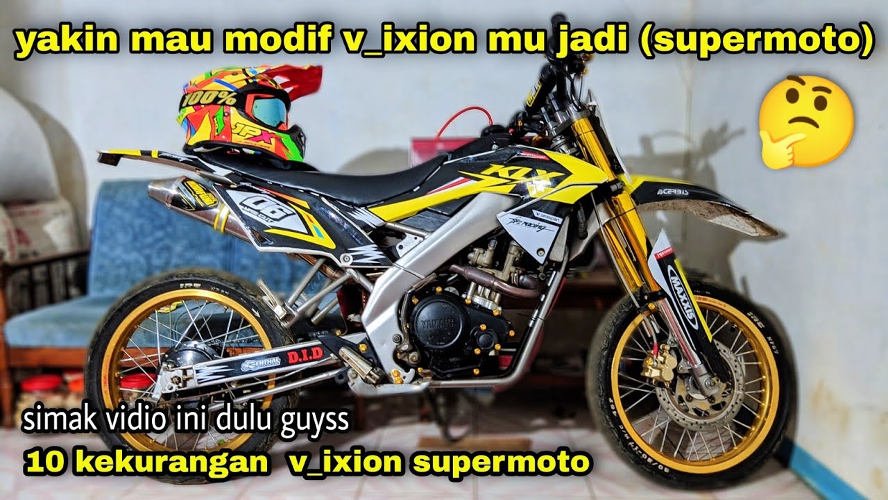 kekurangan dan kelebihan vixion modif supermoto - YouTube