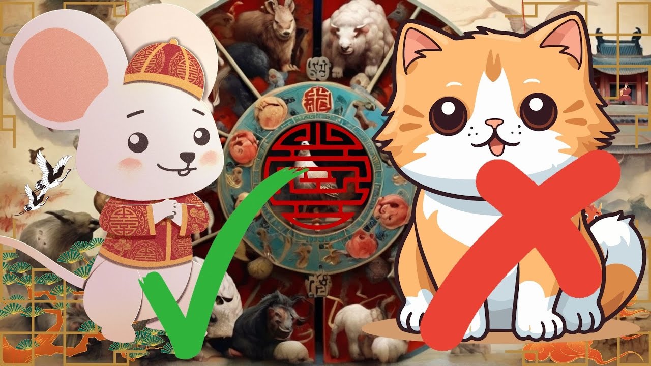 Why Cat is NOT one of the 12 Chinese Zodiac animals, but Rat is!? |Year ...