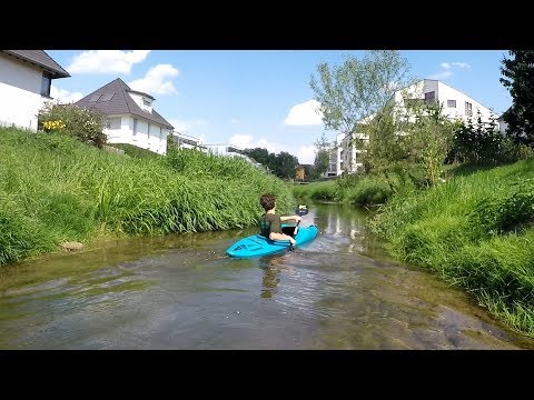 Mit dem Kajak durch Tübingen - Kleinstflussexpedition Ammer