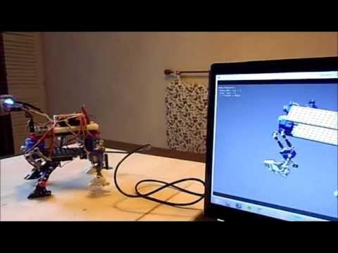 Blender 3D and Arduino - 4 Legged Robot Walking - YouTube