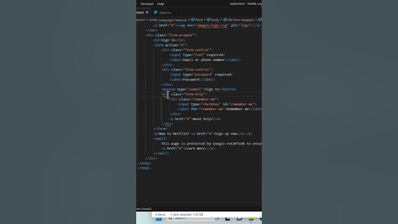 How to Create Netflix Login Page in HTML and CSS - YouTube