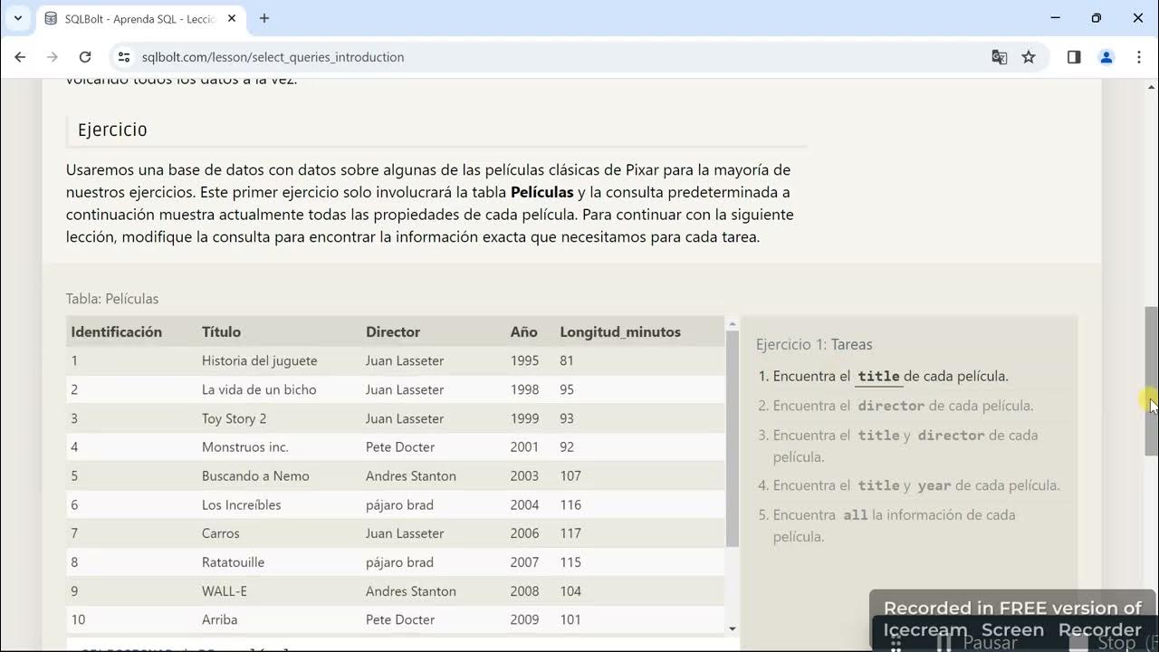 Lección Sql 1 Select Youtube