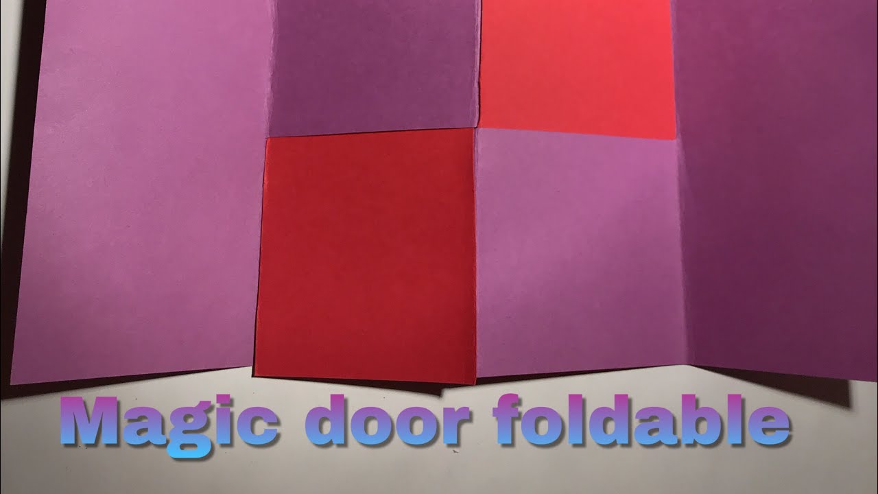 Easy magic door foldable - YouTube
