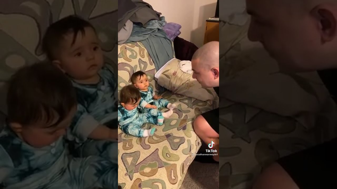 Baby Hilarious Reaction | Baby fails to recognize Dad after shaving ...