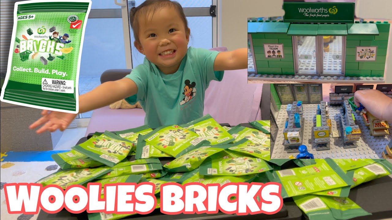 Woolworths Bricks Building | Pretend Play Grocery Shopping Lego - YouTube