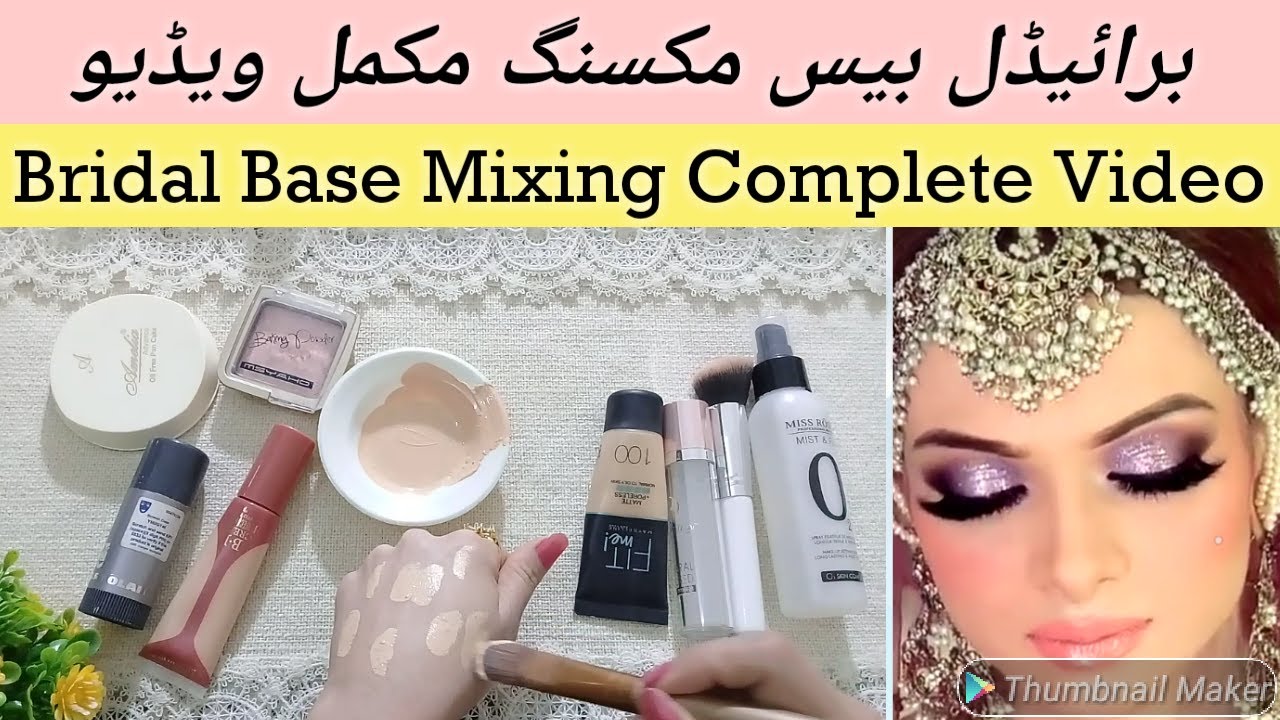 Complete Bridal Base Mixing Step by step For Biggners|Parlor Secret ...