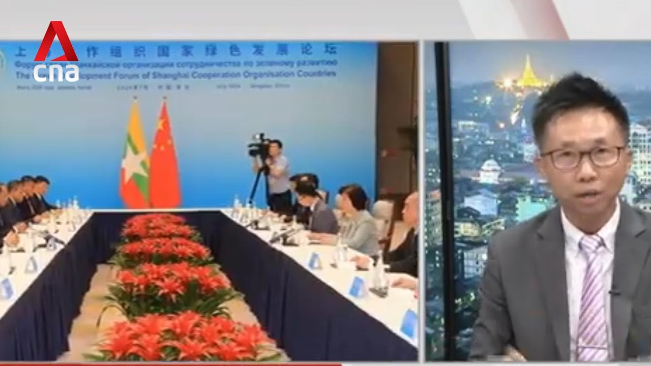 Myanmar military's second-in-command Soe Win attends green forum in China: Why it matters - YouTube