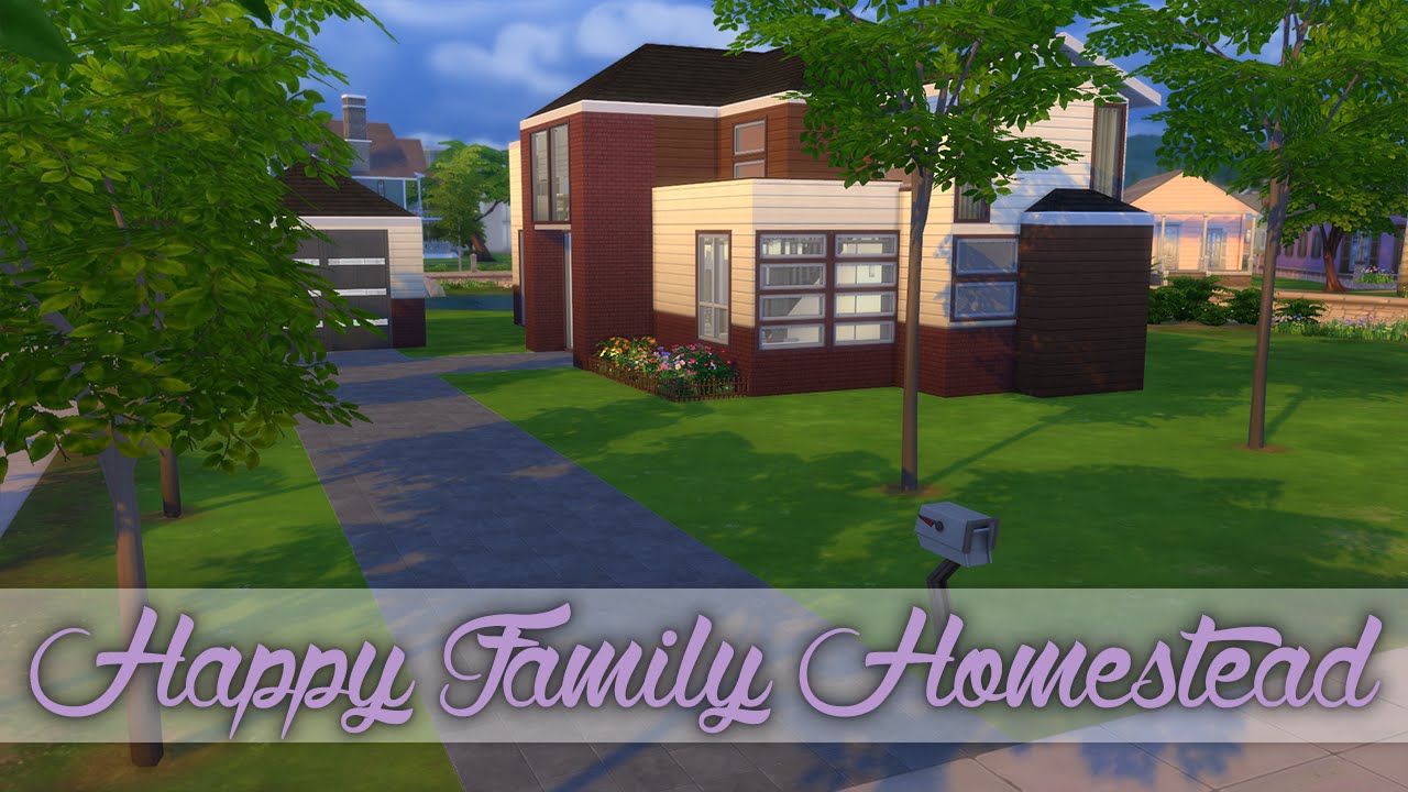 Happy Family Homestead ~ The Sims 4 Speed Build - YouTube