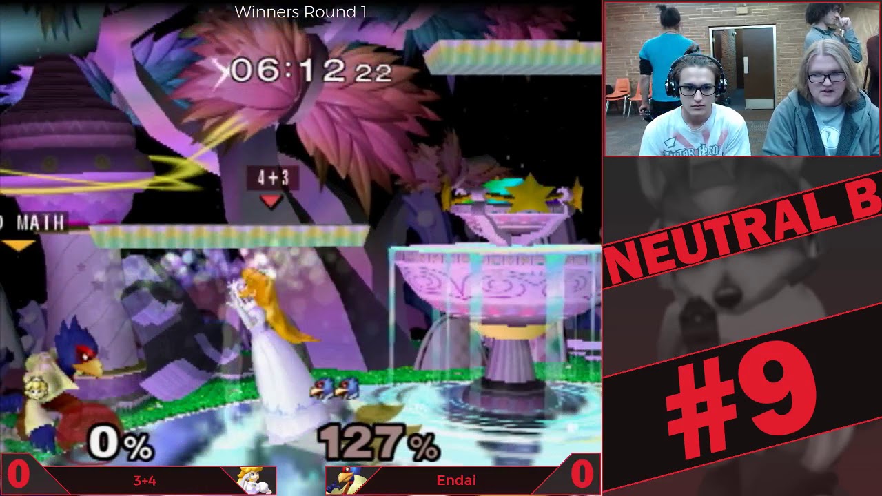 Neutral B #9 Melee 3+4 (Peach) vs. Endai (Falco) WR1 - YouTube