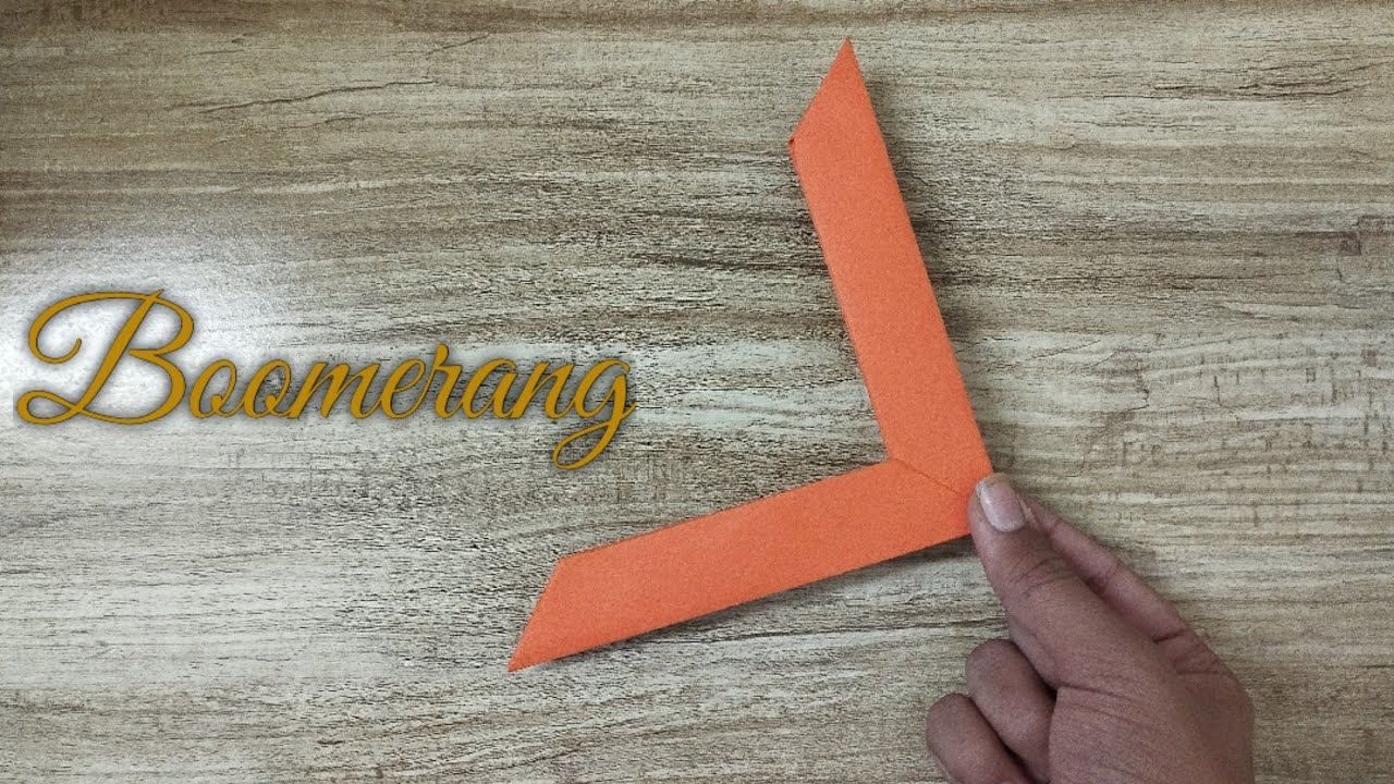 Paper Boomerang Craft Idea @Origami With Viraj - YouTube