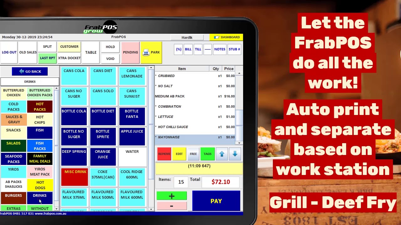 Point of Sale System for Chicken and Chips Shop - Best POS Demo - YouTube