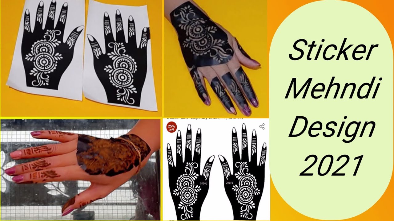 mehndi designs // mehndi designs stickers // mehndi sticker cutting ...