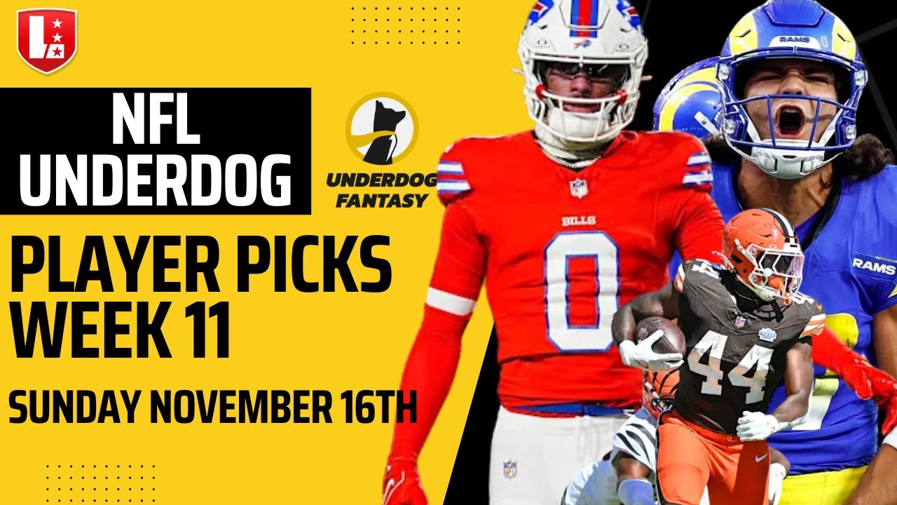 NFL Week 11 Best Player Picks on Underdog | NFL Week 11 Pick'em Entry ...