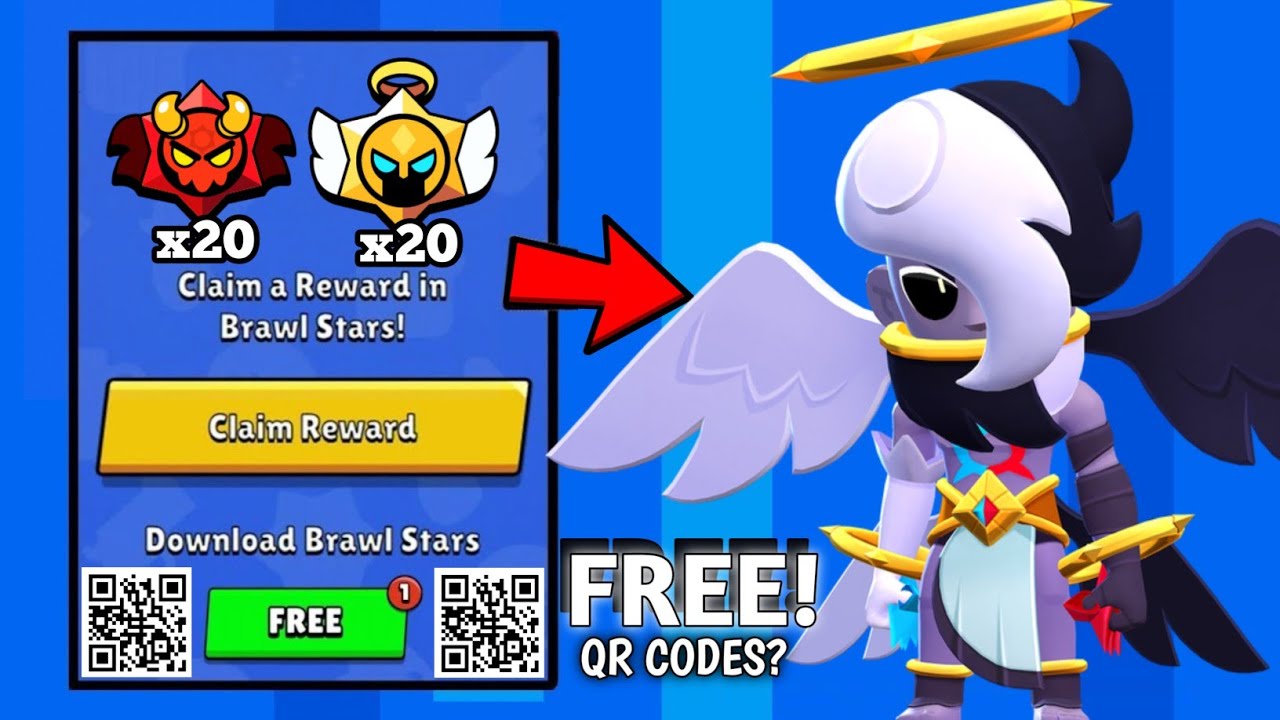FREE! x20 ANGEL & DEMONIC DROPS! 🎁 QR CODE BRAWL STAR 2024 | BRAWL ...