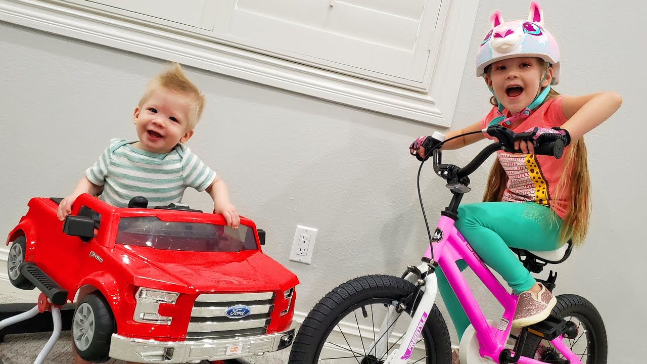 Kids Get New Rides! Baby Preston Gets His 1st Truck!!! - YouTube