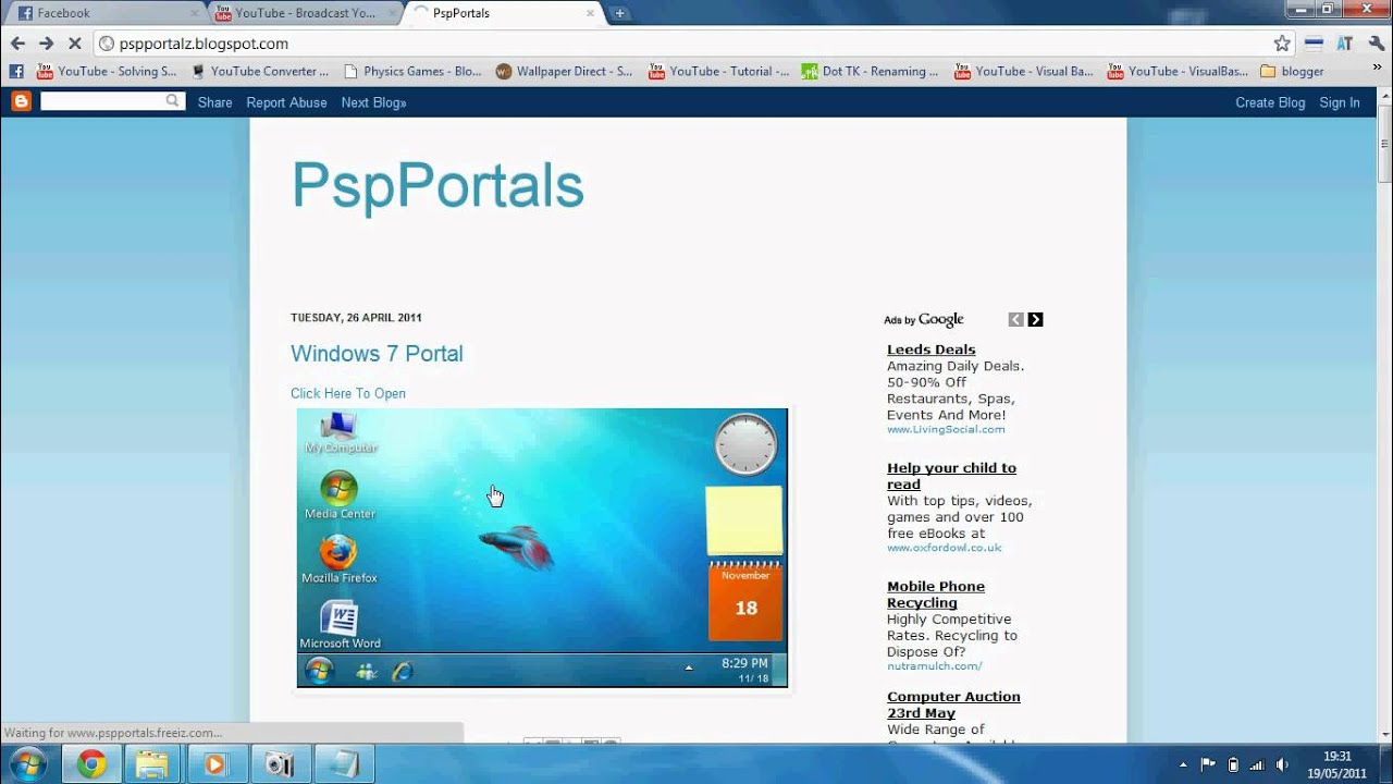 How to put psp portals on your psp - YouTube