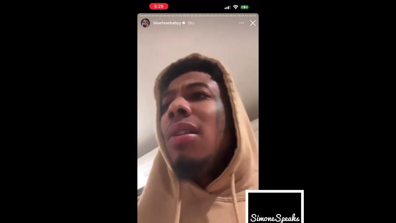 BLUEFACE EXPLAINS LIVE ON INSTAGRAM WHY HE STAYS UP & CAN’T SLEEP CALLS CHRISEAN A ‘WERIDO ...