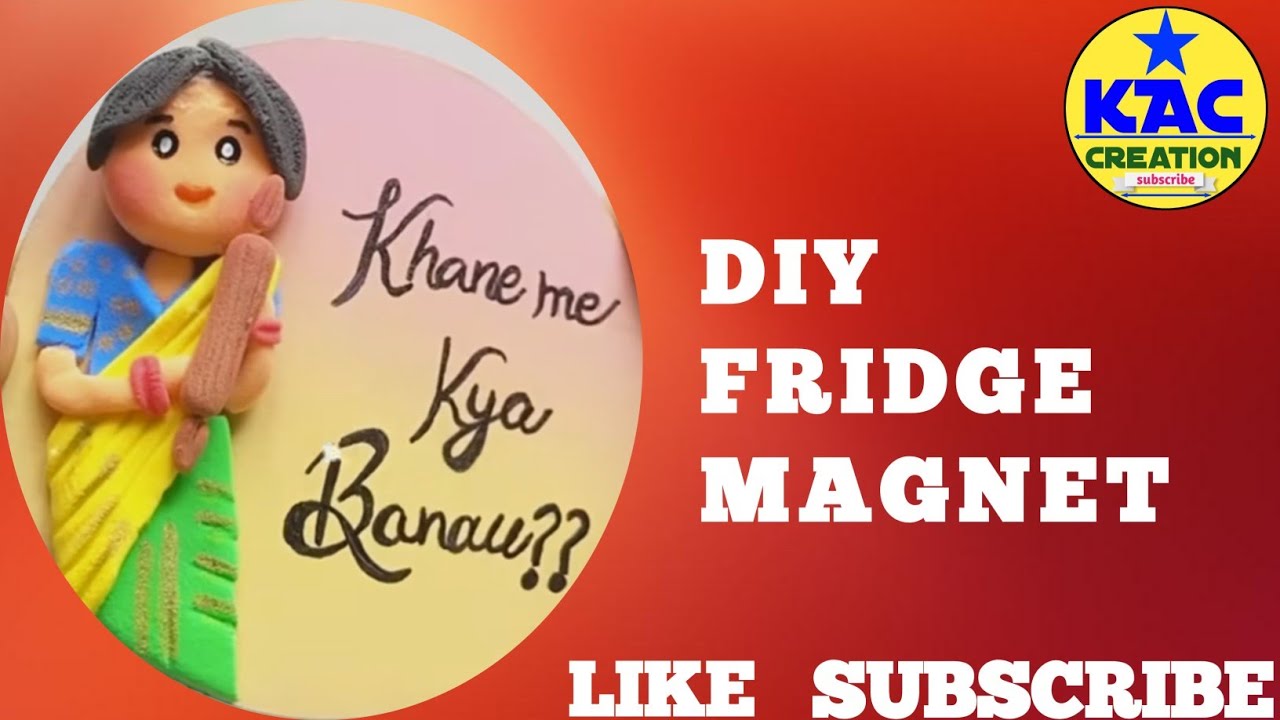 Diy fridge magnet |how to make fridge magnets - YouTube