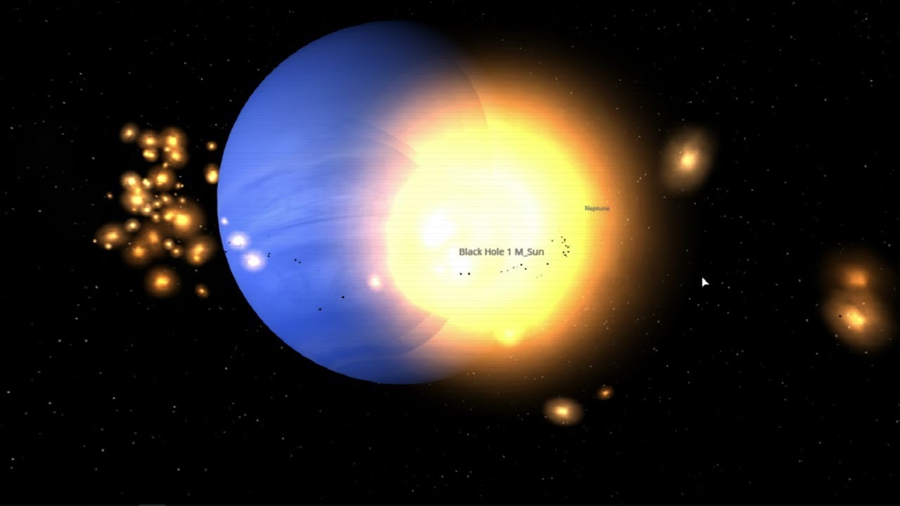 Melnais Caurums vs Planētas - YouTube