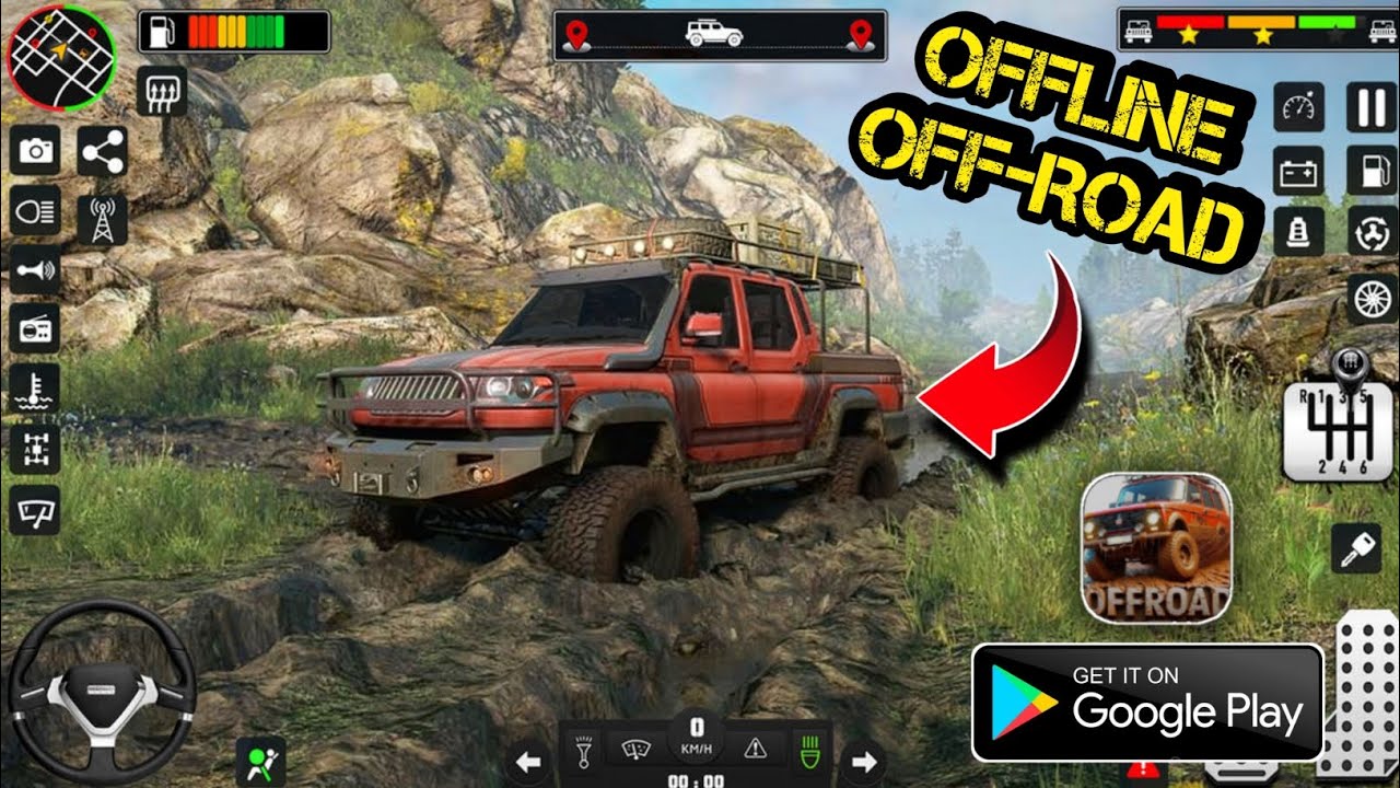 OFF-ROAD CAR DRIVING SIMULATOR - ( android/ios ) GAMEPLAY - YouTube