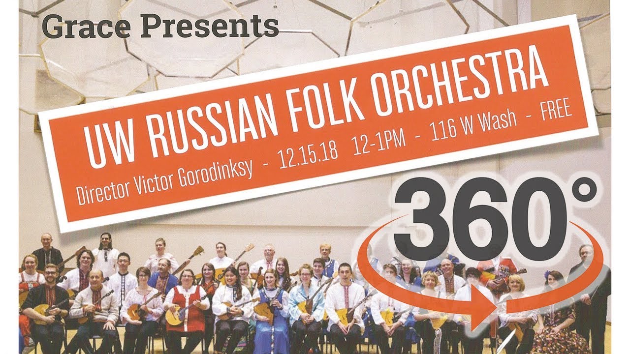 UW Russian Folk Orchestra Winter Concert 2018 in 360 - YouTube