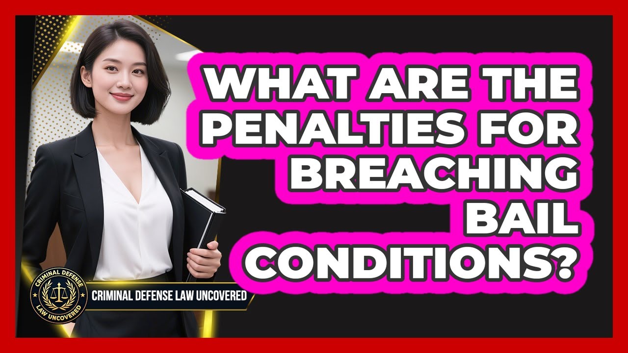 What Are The Penalties For Breaching Bail Conditions? - YouTube