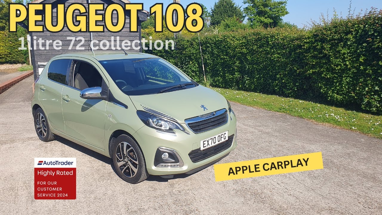 2021 Peugeot 108 1.0 Collection Walkaround - Apple CarPlay, Camera, Low ...