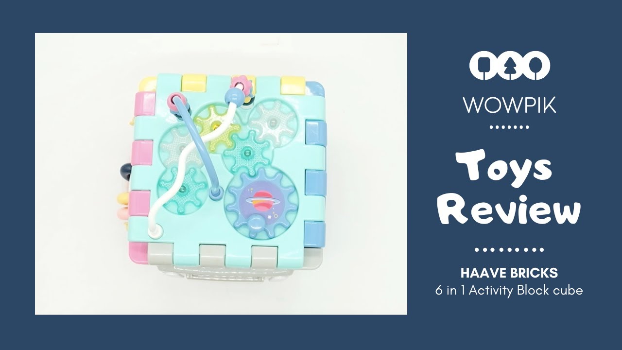 REVIEW- HAAVE BRICKS 6 in 1 Activity Block cube - YouTube