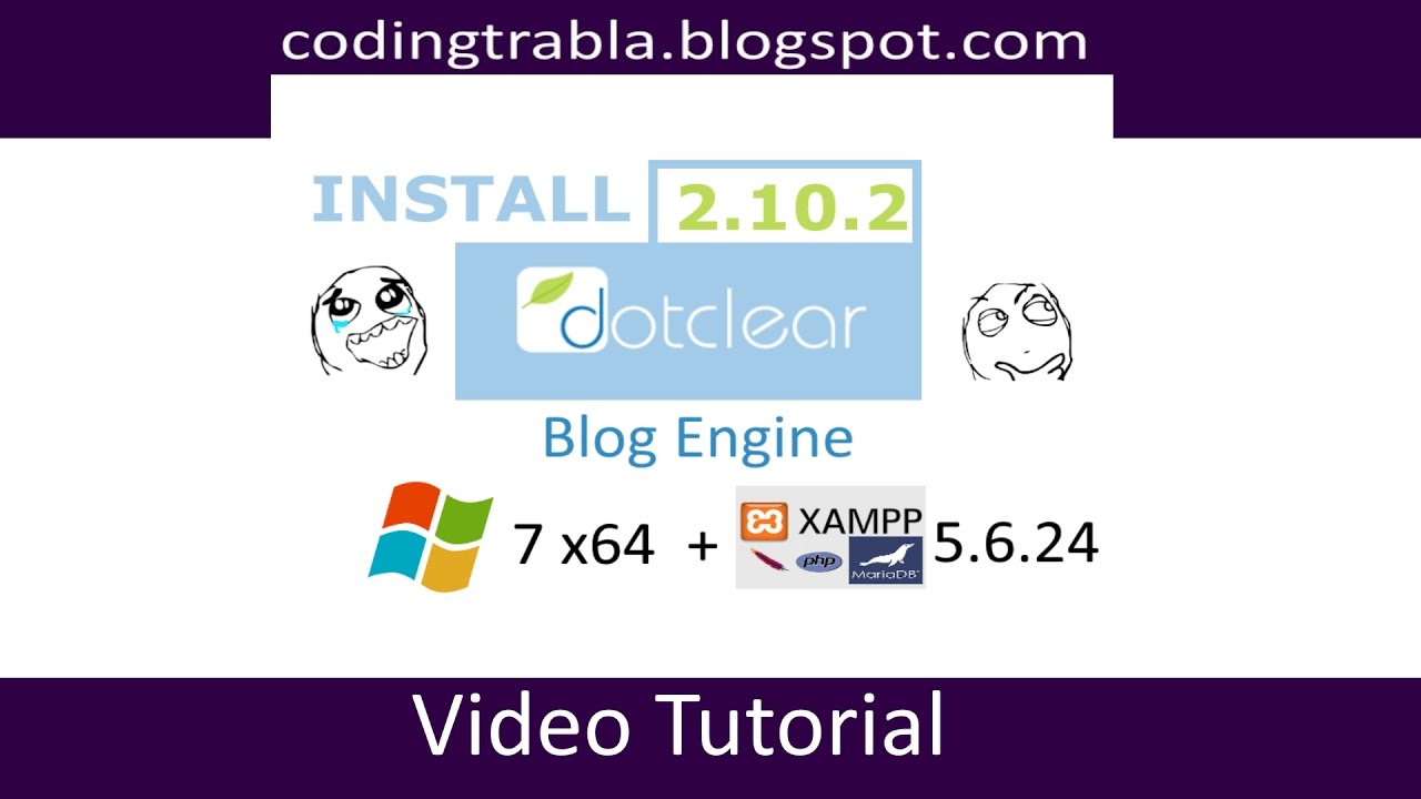 Install Dotclear 2.10.2 on windows 7 localhost - opensource PHP Blog engine byAO - YouTube