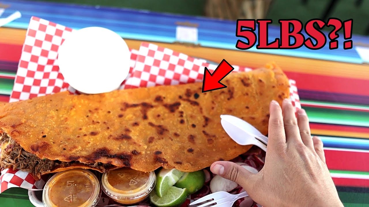 I Ate the BIGGEST Taco in the World?! *and Pizza?* - YouTube