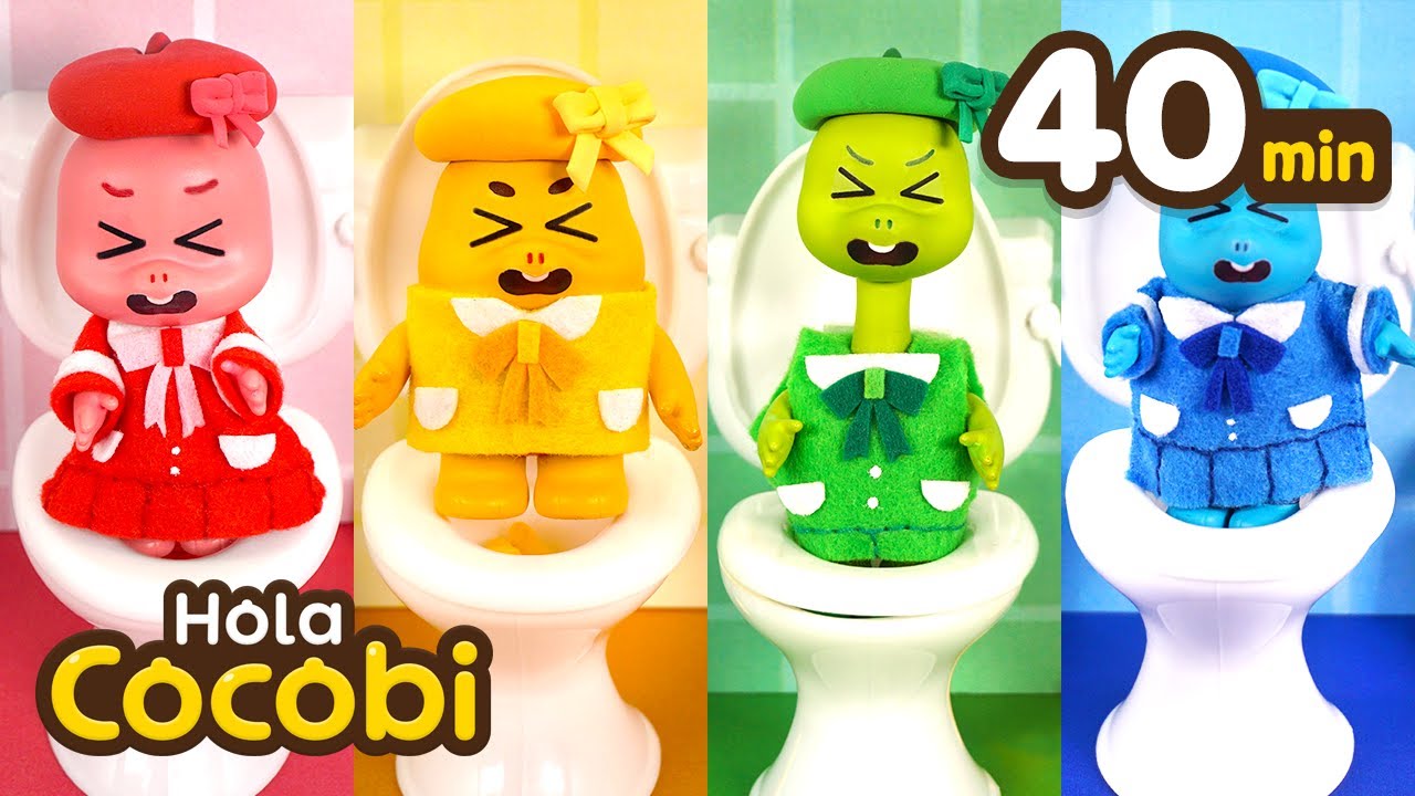 ¡Aprendiendo a ir al Baño!💩Compilacion De Caca Arcoiris | Canciones ...
