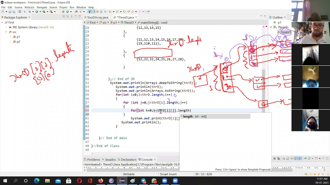 Java Programming : 3d Array Full Concept With Examples Part B - Youtube
