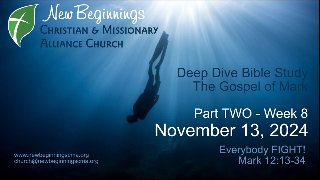 Deep Dive Bible Study into Mark - Part TWO, Week 8 - YouTube