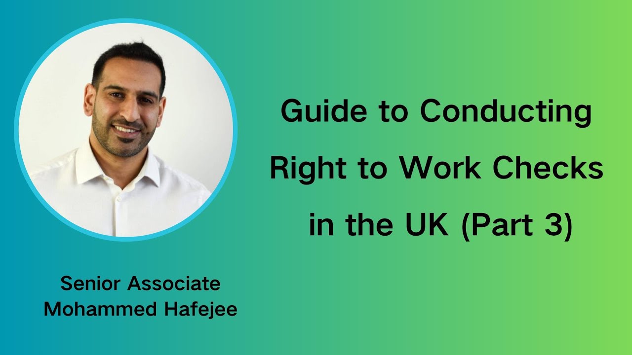Conduct Right to Work Checks Using IDVT - YouTube