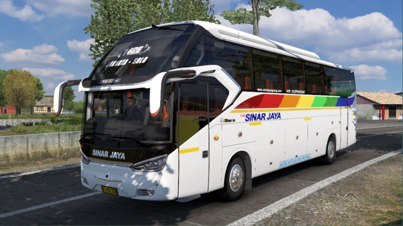 Bus Sinar Jaya Menuju Porwokerto Via Jalur Songgom Pejagan | ETS2 Mod ...