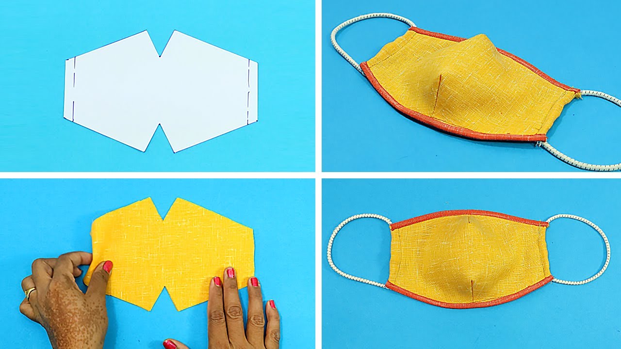 Very Easy & Safety Mask Sewing at Home - DIY Fabric Mask - Mask Video ...
