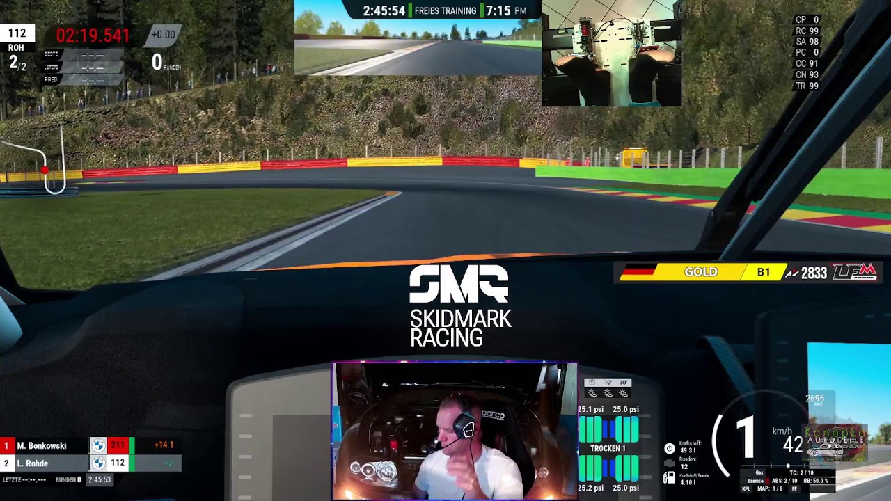 Assetto Corsa Competizione SkidMark Racing LFM! ACC! BMW ballern LFM - YouTube