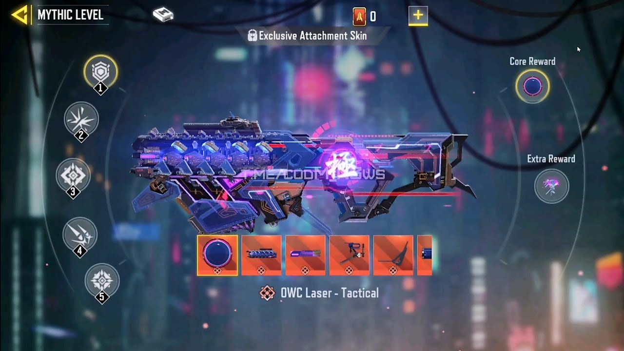 Mythic blueprint of Switchblade X9 - Neon Legend || CODM Season 7 ...