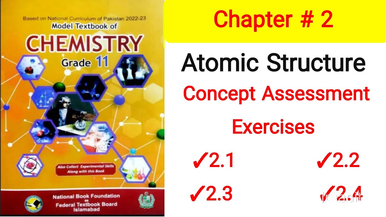 11th NBF Chem | Chap#2 Atomic Structure | Self-Assessment Exercises 2.1 ...