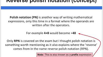 Reverse Polish Notation - YouTube