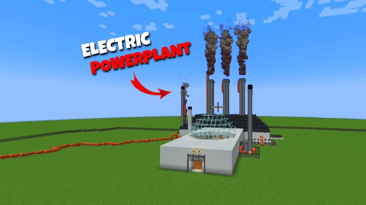 I BUILT A WORKING POWER PLANT **Minecraft** - YouTube