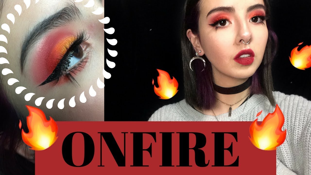 TUTORIAL// MAQUILLAJE ONFIRE (peachy eyes fallido) - YouTube