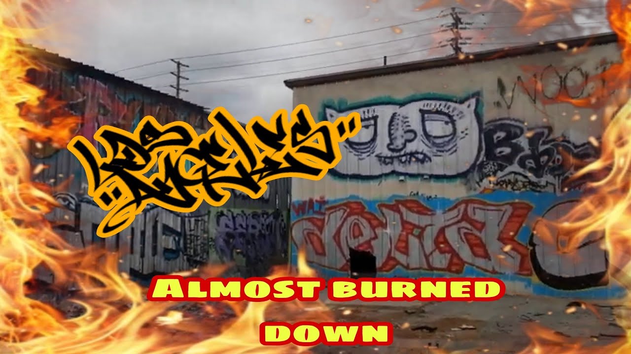 Graff inside an Abandon burned down building on Newton street in the ...