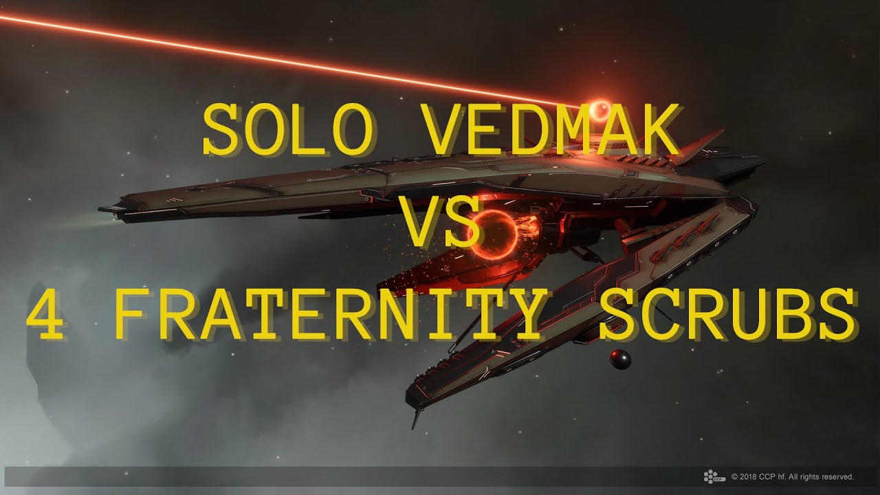 EVE online: 100mn Vedmak SOLO versus 4 - YouTube