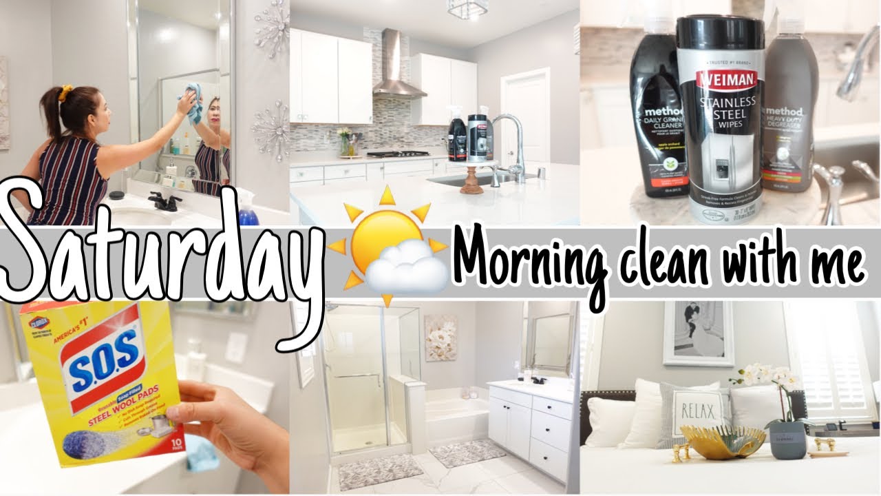 SATURDAY MORNING CLEAN WITH ME / CLEANING MOTIVATION / CLEANING VIDEO ...